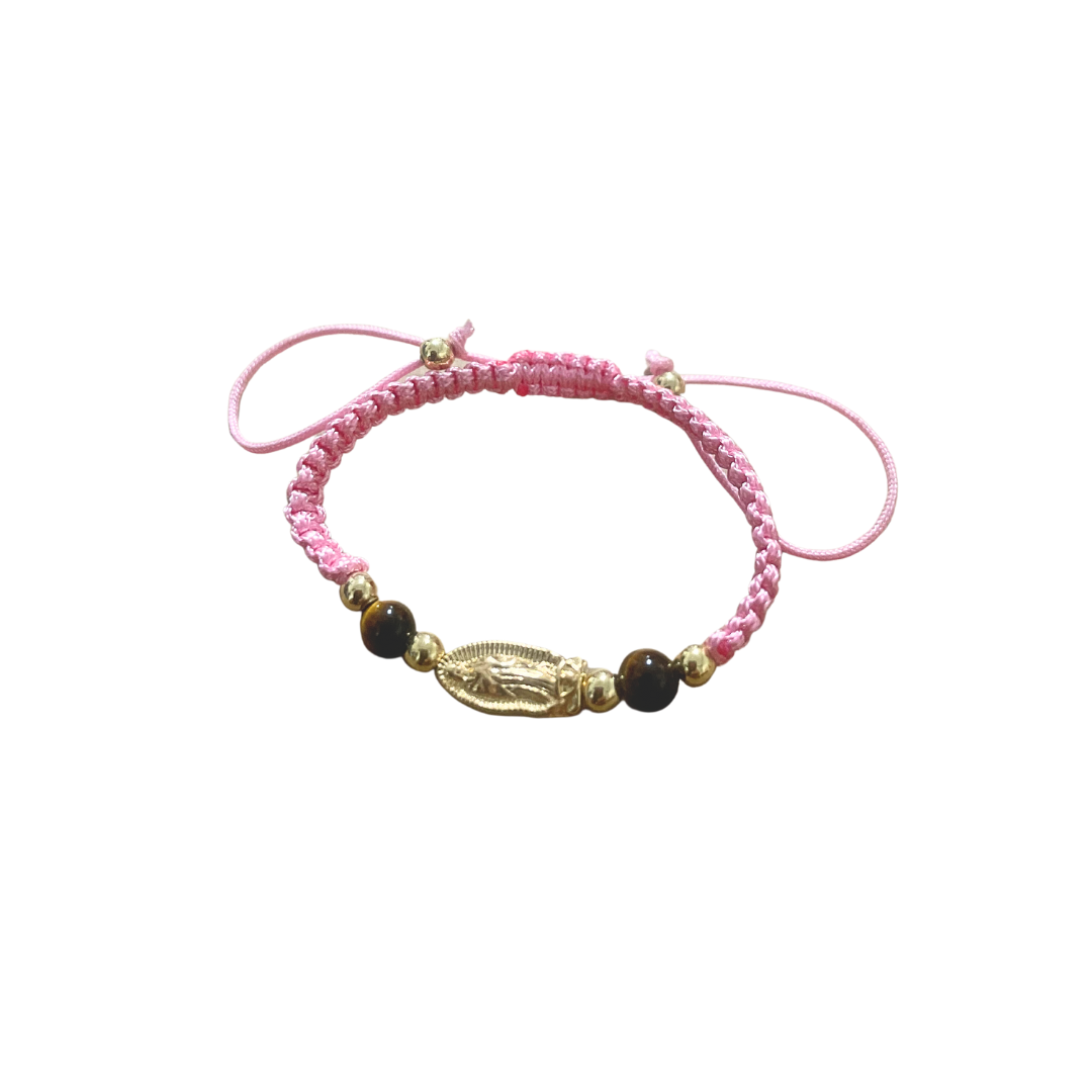 Baby Protection Bracelet Virgin De Guadalupe Pink